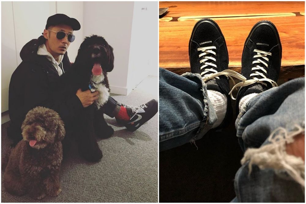 Check out Shawn Yu's SS18 black trainers trend!