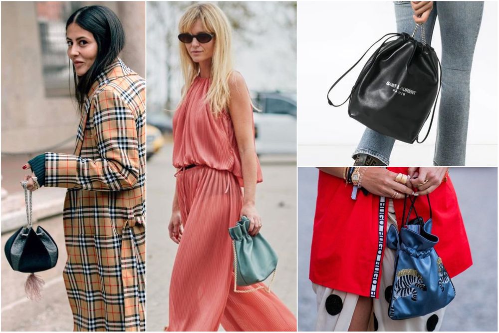 Drawstring bag trend is all the way in!