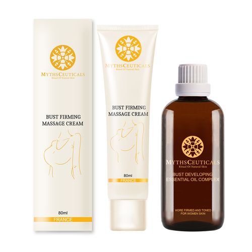 MYTHSCEUTICALS MC Skin Care Set(BUST FIRMING MASSAGE CREAM(80ml) & Bust ...
