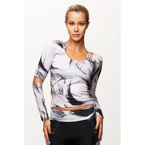 MISS RUNNER Tsunami Crop-Out Sweater for Women