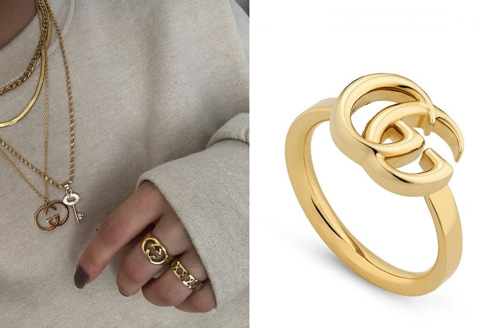 The Top Brand name Logo Rings Revealed All For Less Than 3 000 yuan They Include Dior Diamond Celine Arc de Triomphe Gucci Love Ring Goxip