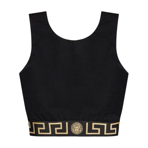 versace border crop top
