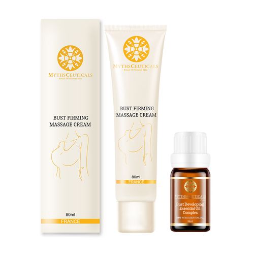 MYTHSCEUTICALS MC Skin Care Set(BUST FIRMING MASSAGE CREAM(80ml) & Bust ...